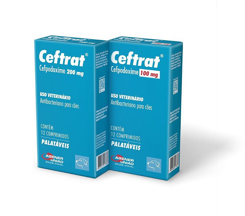 Antibacteriano Agener União Ceftrat 12 Comprimidos - Pet Here