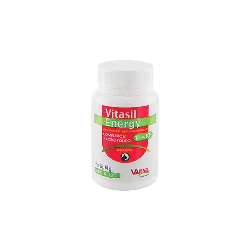 Suplemento Vansil Vitasil Energy 60 Comprimidos - Pet Here