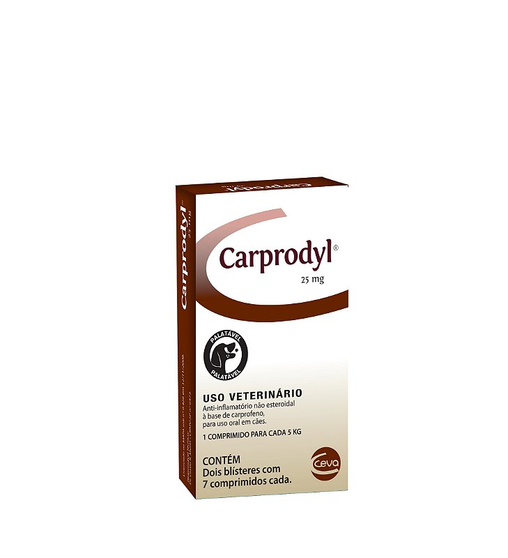 Anti-inflamatório Ceva Carprodyl 14 Comprimidos - Pet Here