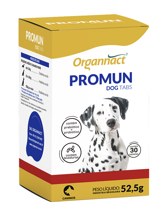 Suplemento Organnact Promun Dog 30 Tabs - Pet Here