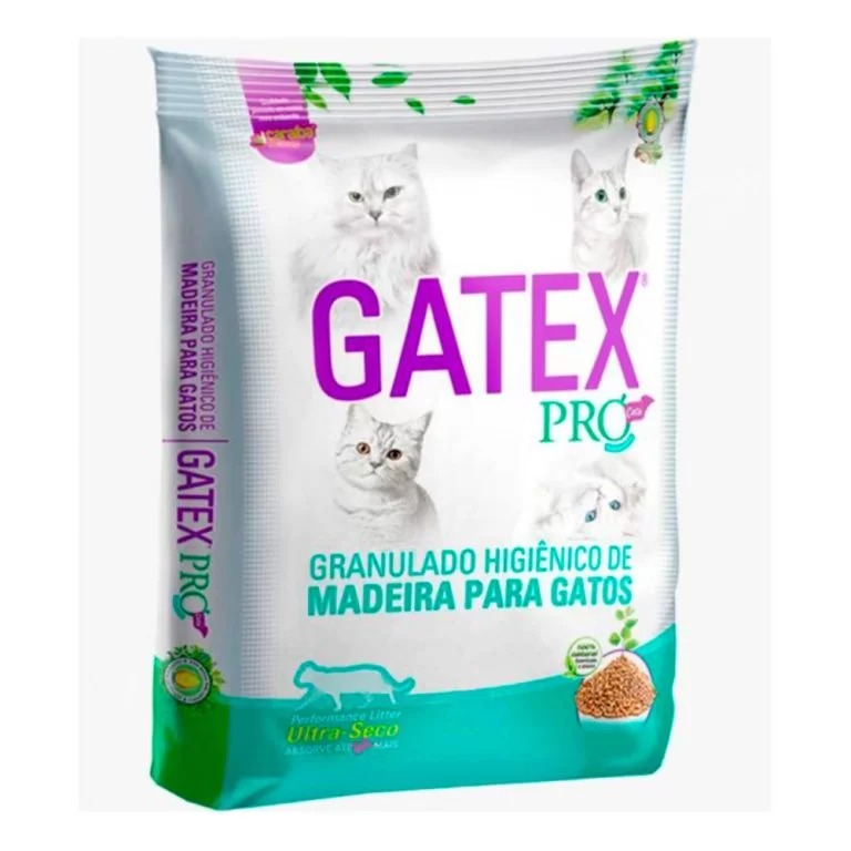 Granulado Higiênico Gatex Pró de Madeira - Pet Here