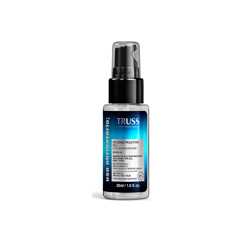 TRUSS NOVO USO OBRIGATORIO OLEO RECONSTRUTOR 30ML - TRUSS - Top Cosméticos