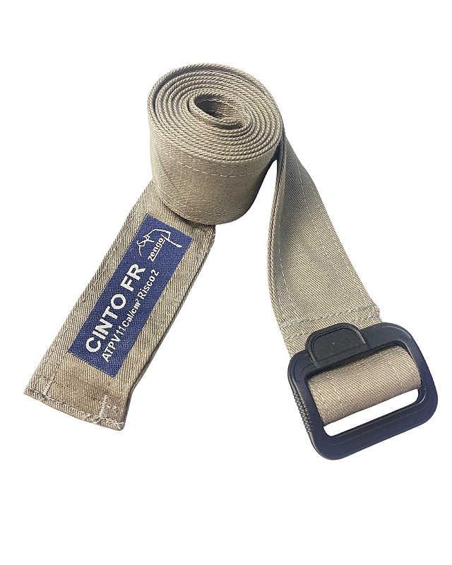 Cinto NR10 - 100% Algodão - CINZA - Zengo Uniformes