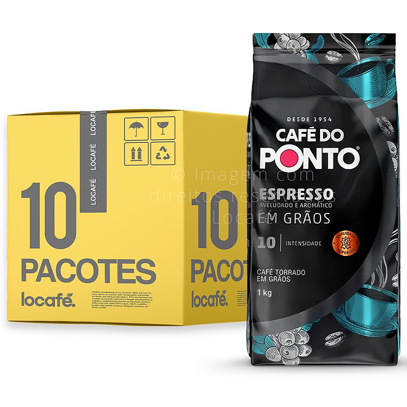 Café do Ponto Espresso Grãos - 10kg Café do Ponto - Locafé