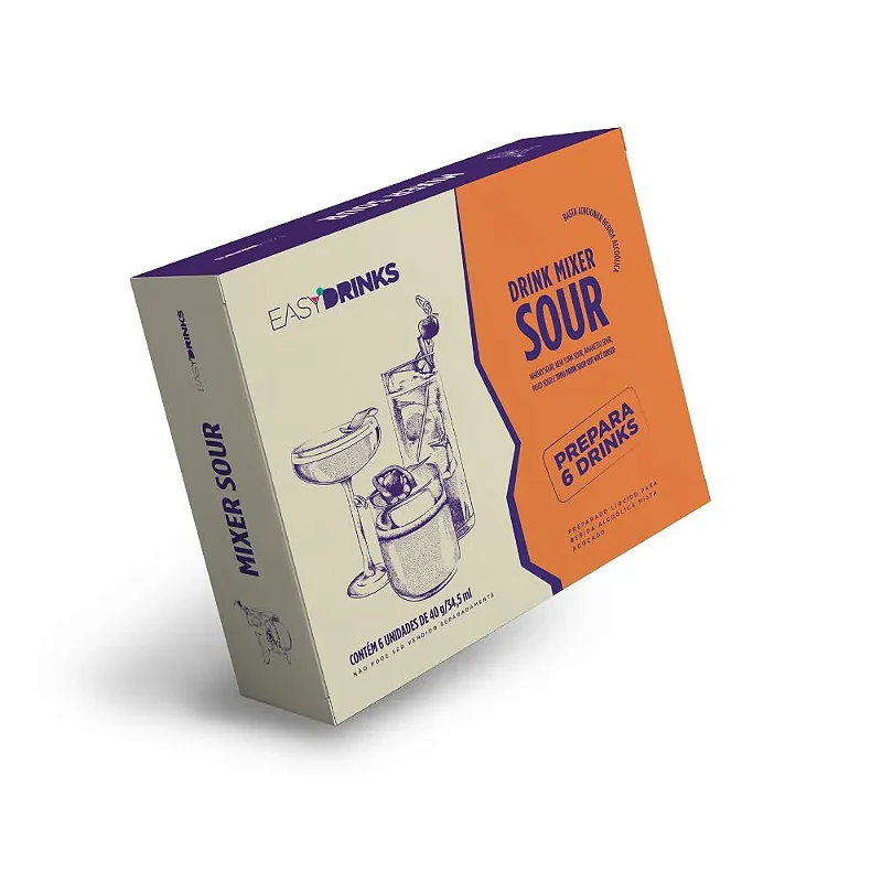 Easy Drinks 6 Sachês Drink Mixer Sour Base Liquida - Locafé