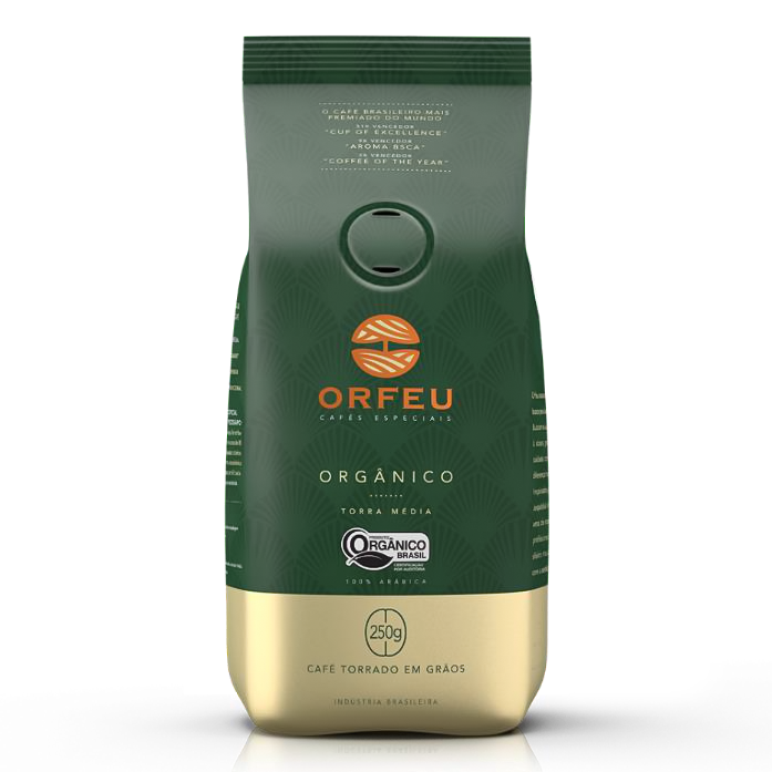 Café em Grãos Orfeu Orgânico 250g - Locafé