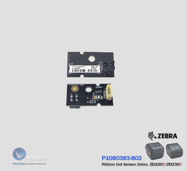 Ribbon Out Sensor Zebra ZD220/ZD230 TT - Lservice peças e impressoras.