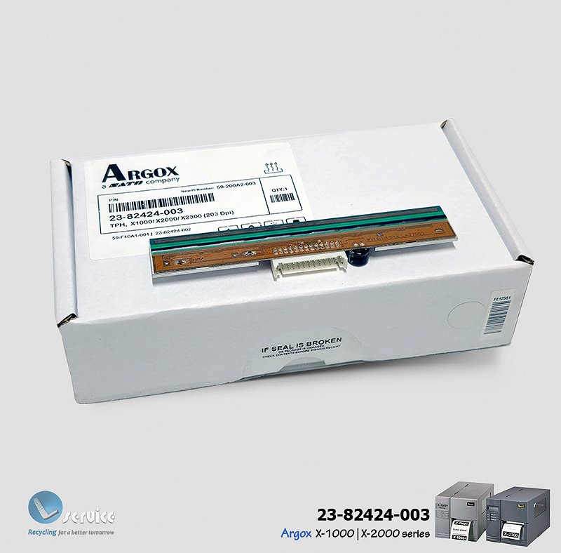 Cabeça Térmica Argox X1000, X2000, X2300 - Lservice peças e impressoras.