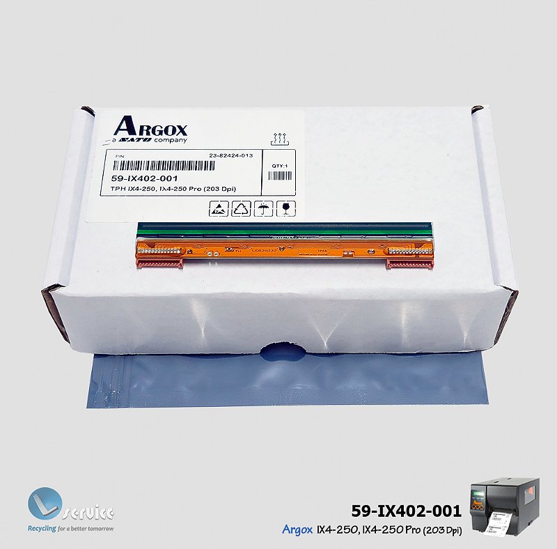 Cabeça Térmica Argox IX4-250 series - Lservice peças e impressoras.