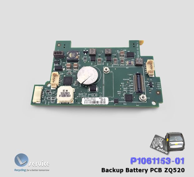 Backup Battery PCB Zebra ZQ520 - Lservice peças e impressoras.