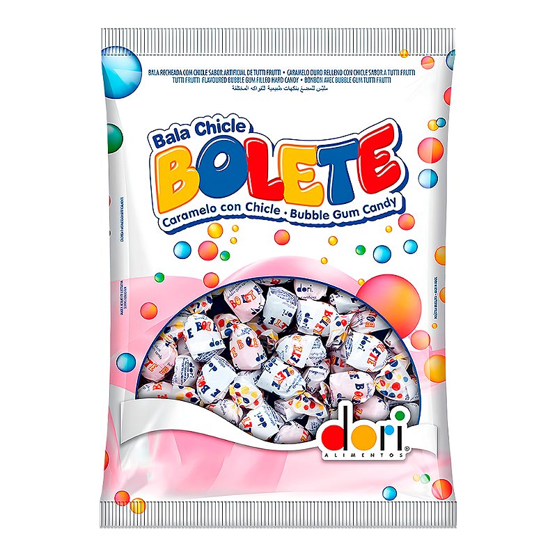 Bala Chiclete Bolete Tutti Frutti Dori 600g - Distribuidora Galacto Doces