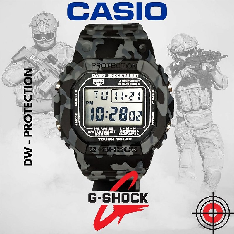 Relógio Militar G-SHOCK DW PROTECTION - FORSHOOTER - Militar e tático