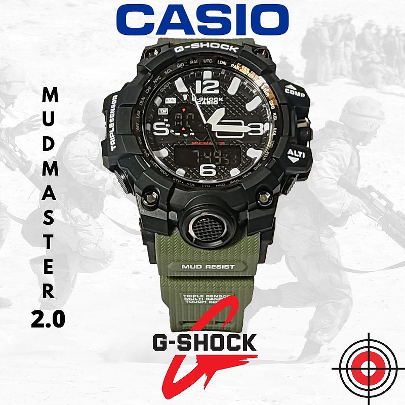 Militar G-SHOCK Mudmaster 2.0 Green - FORSHOOTER - Militar e tático