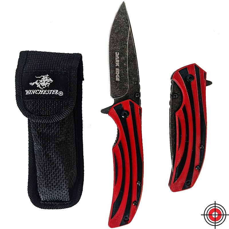 Canivete Tático Winchester DARK EDGE - FORSHOOTER - Militar e tático