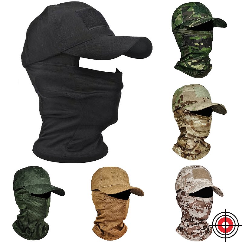 Kit Boné e Balaclava Tático Militar - FORSHOOTER - Militar e tático