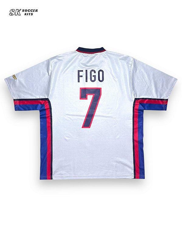 Camisa Barcelona 1998/00 Away - Figo - Soccer Kits - Camisas de Futebol
