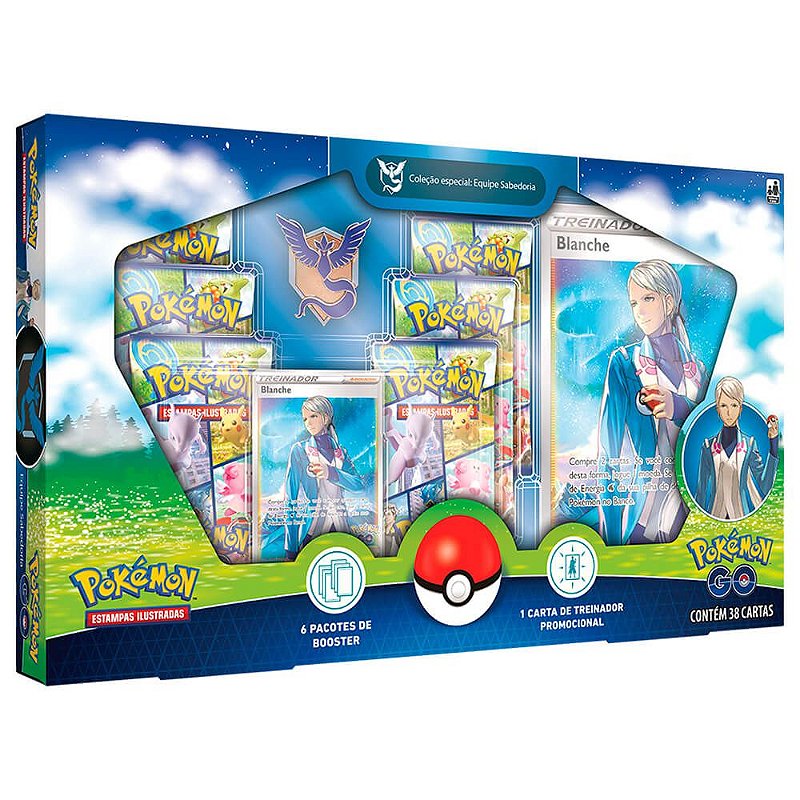 Pokémon Tcg Box Pokémon Go Coleção Especial Equipe Sabedoria Bazaar Geek Loja De Cultura Pop
