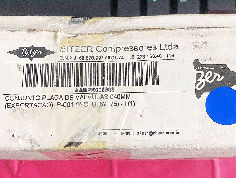 PLACA DE VÁLVULAS COM VEDAÇÕES - 040MM p-061 inclui 62,75 codigo AABP ...