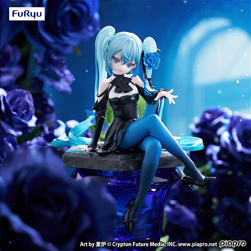 Vocaloid Hatsune Miku Flower Fairy Noodle Stopper Figure Ao Bara FuRyu ...
