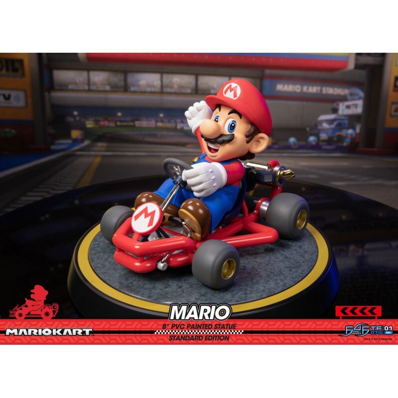 Mario Kart Mario True Form Standard First 4 Figures - Action New