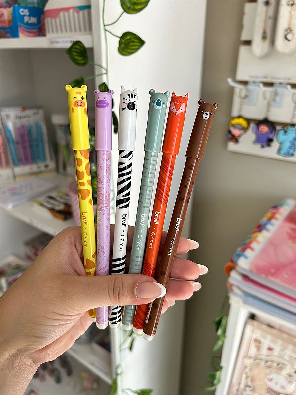 Caneta Apagável Safari BRW - NK Livros - O paraíso da imaginação
