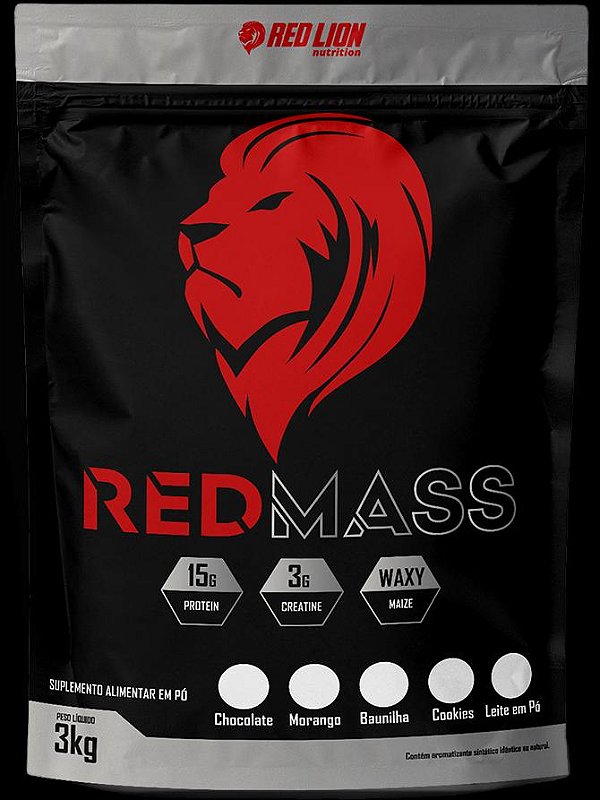 RED MASS 3KG - RED LION - Macaco Blindado: Comprar Suplementos| Recife ...