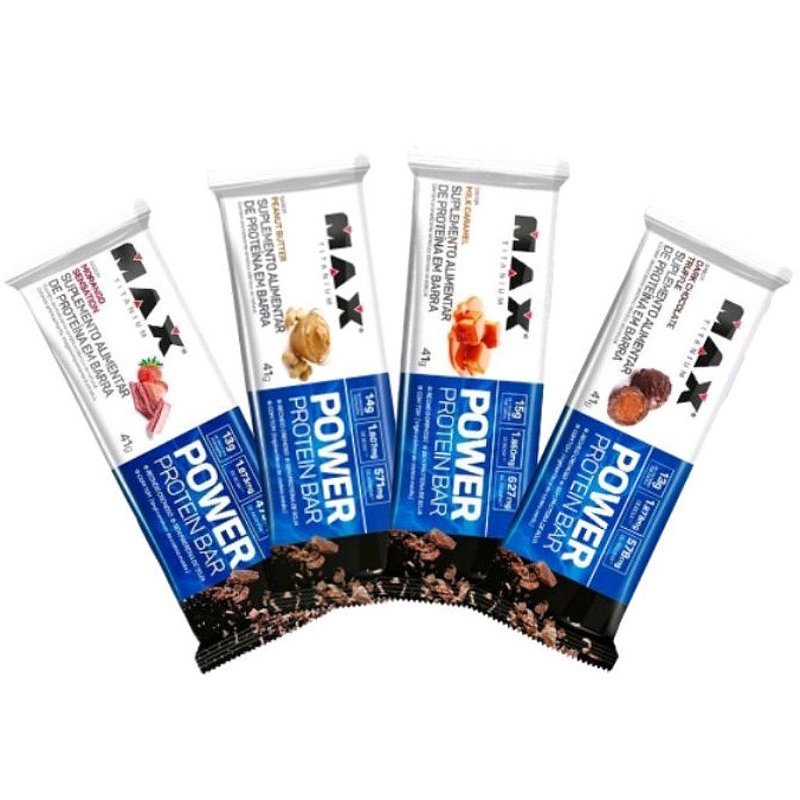 POWER PROTEIN BAR 90G - MAX TITANIUM - Macaco Blindado: Comprar ...
