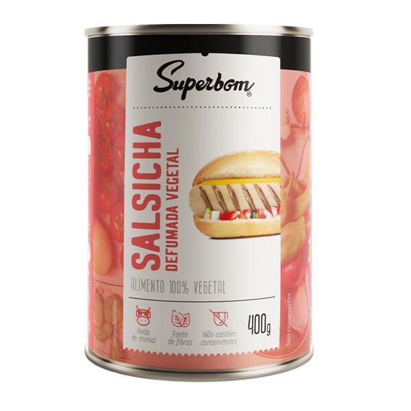 Salsicha Vegetal Defumada Superbom 400g - Me Gusta Veg