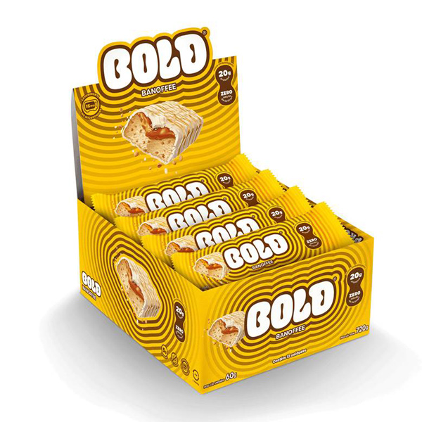 Barra de Proteína Banoffee Bold Display 12x60g - Me Gusta Veg