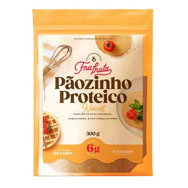 Pãozinho Proteico Natural Frufruta 300g - Me Gusta Veg