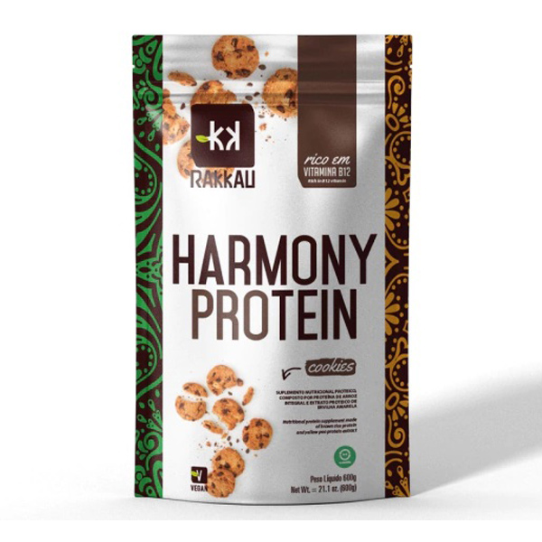 Harmony Protein sabor Cookies Rakkau 600g - Me Gusta Veg