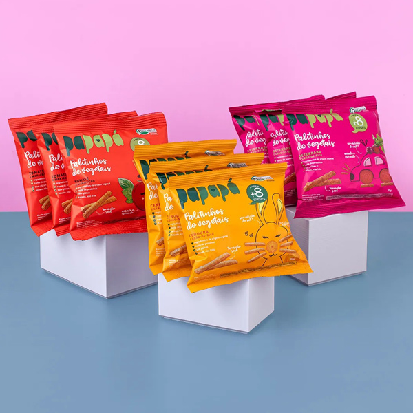 Kit Palitinhos de Vegetais Papapá 9x20g - Me Gusta Veg