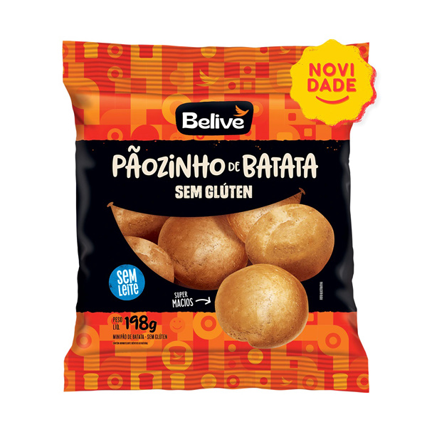 Pãozinho De Batata Sem Glúten Belive 198g Me Gusta Veg