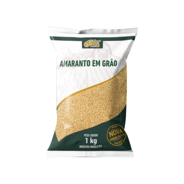 Amaranto em Grãos Sabor Verde 1kg - Me Gusta Veg