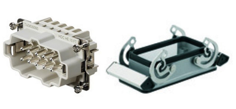 HDC-KIT-HE BD M Tomada Macho 10 Polos 16a 500v Trava Dupla Weidmuller ...