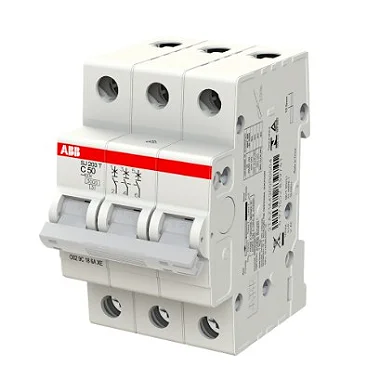 S203-C63 Mini Disjuntor 3P 63a 20ka/230vac ue 440v 2CDS253001R0634 Abb - Arbeit Elétrica
