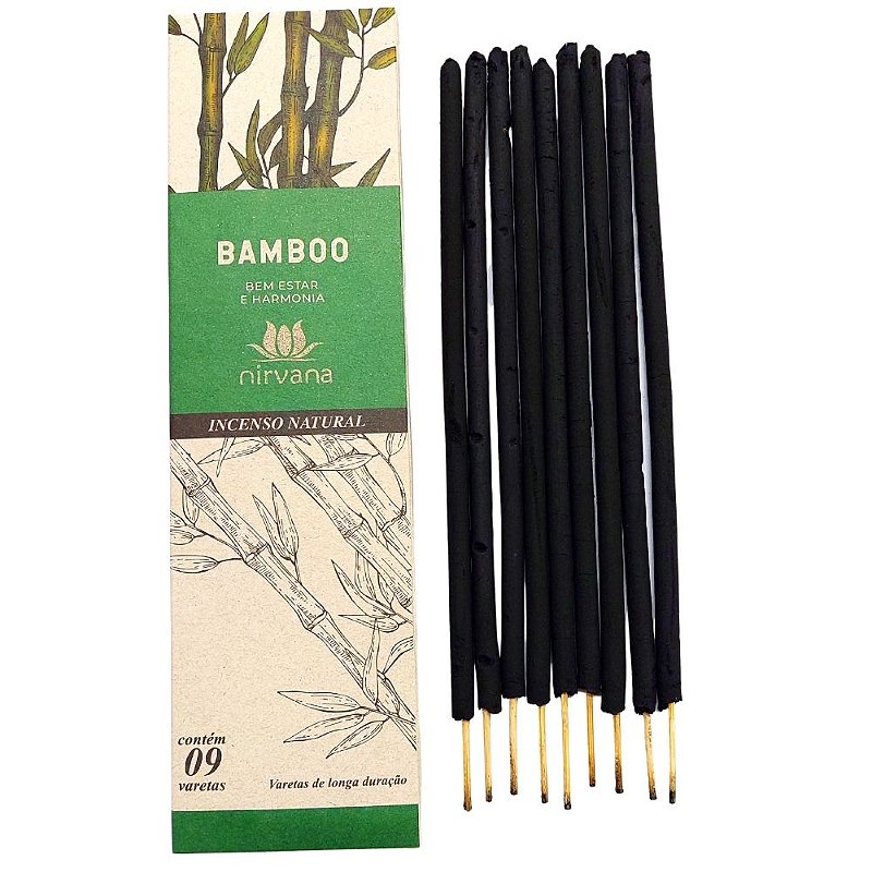 Incenso Nirvana Natural Vareta - Bamboo - Dharma Store: Loja de Incenso ...