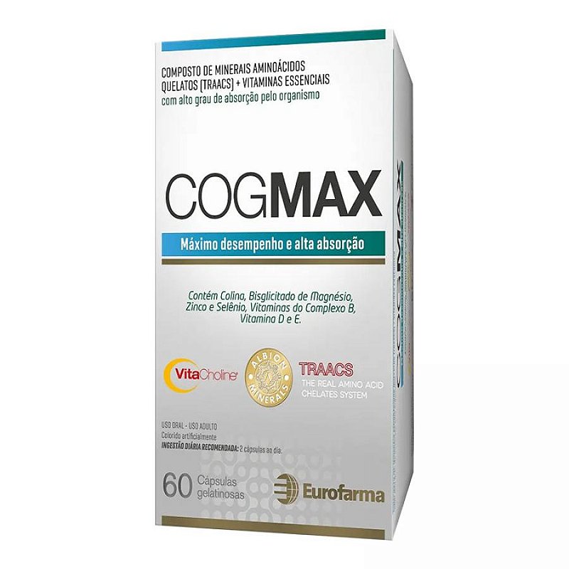 SUPLEMENTO VITAMÍNICO COGMAX - 60 CÁPSULAS - Drogaria do Atacado ...