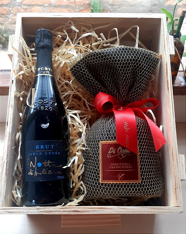 Baú Natal Espumante E Panetone Rua Do Alecrim