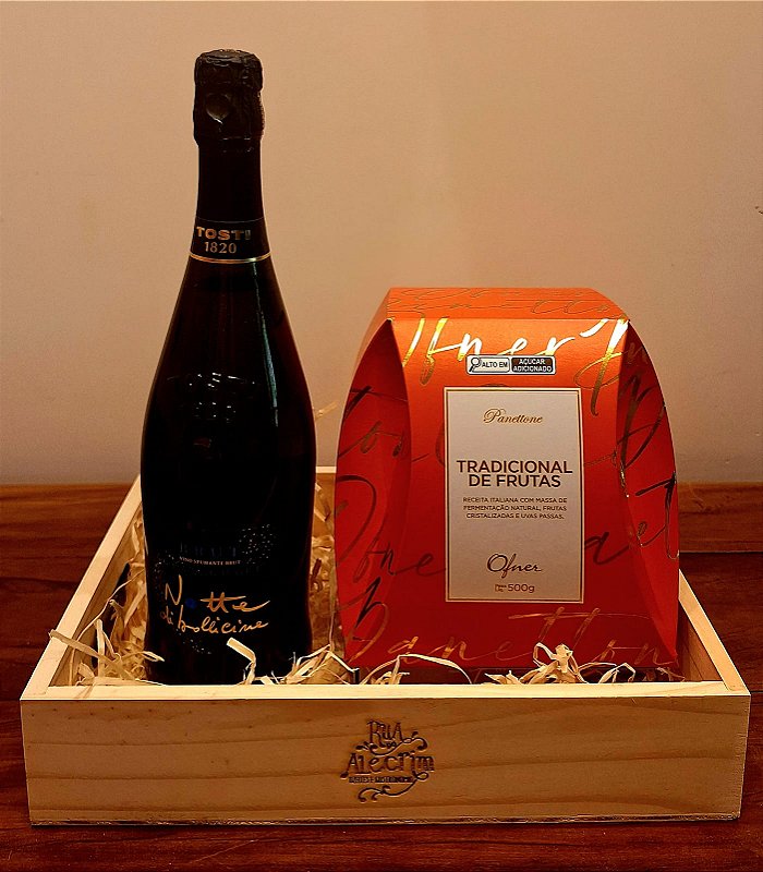 Kit Panetone E Espumante Rua Do Alecrim