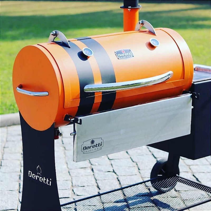 Pit Smoker 16' Tennessee + Chapa e Grill Inox 3mm - Deretti Pit Smoker ...