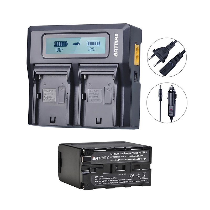 Kit Batmax Carregador Duplo + 1 Bateria NP-F960/970 Pro-USB - WOS Store - Equipamentos e ...