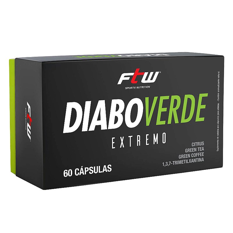 Termogênico Diabo Verde Thermocaps 60 Capsula FTW - R4 SUPLEMENTOS