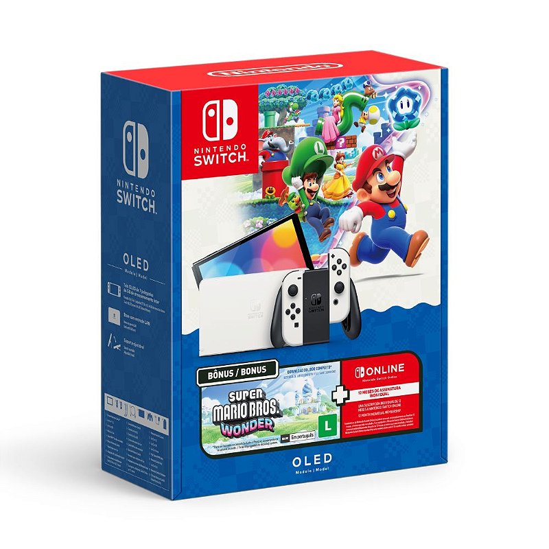 Console Nintendo Switch Oled 64gb Edição Super Mario Bros - Shopptek