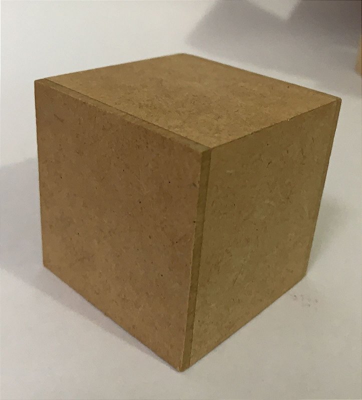 Cubo Fechado Madeira MDF - 5Es Velas e Artesanato