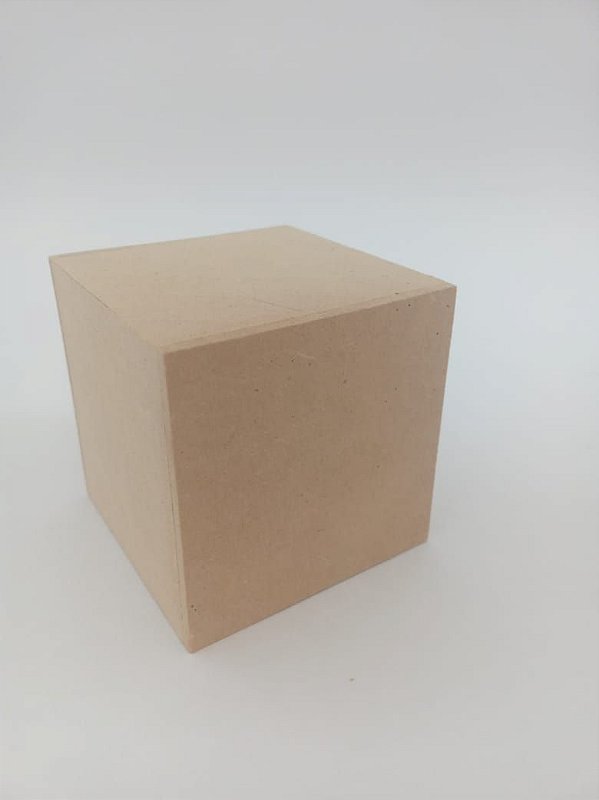 Cubo Fechado Madeira MDF - 5Es Velas e Artesanato