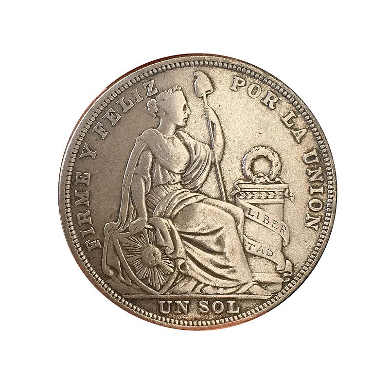 Numismática. Moeda de Prata do Peru Un Sol 1924/ 824 - Numismática ...