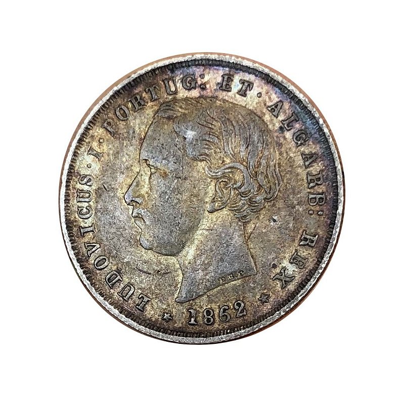 Numismática. Moeda de Prata de Portugal 200 Réis 1862 - Numismática ...