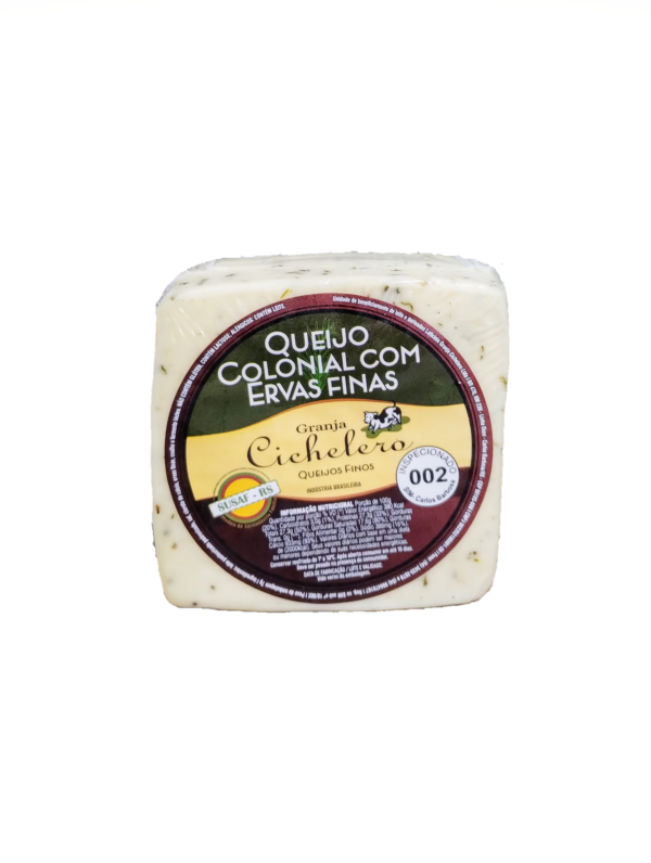 Queijo Colonial com Ervas Finas Cichelero - Produtos coloniais