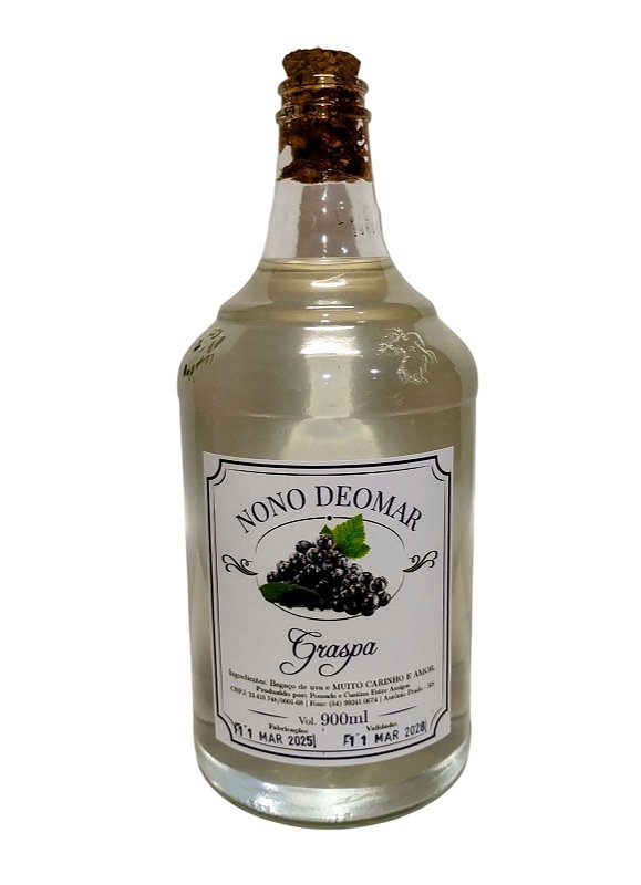 Graspa Nono Deomar 900ml - Grappa - Produtos coloniais